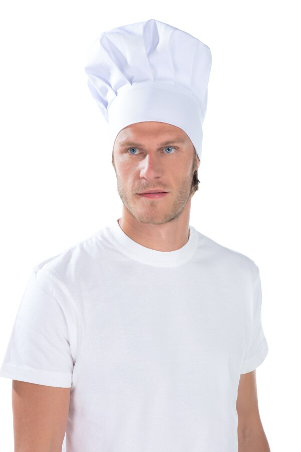Toque en poly/coton blanc REMI CONFECTION - ref: 071